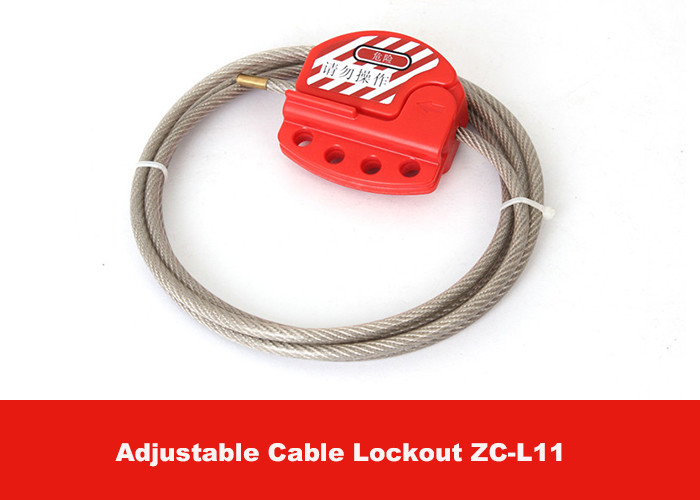 6mm Thickness 1.8m Cable Length Stainless Steel Adjustable Cable Lockout