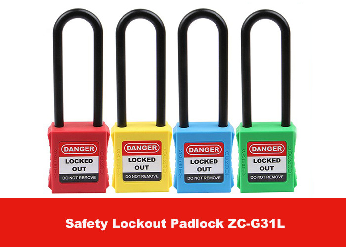 Safety LOTO Devices 76mm Long Nylon Shackle Xeony Lockout Padlock